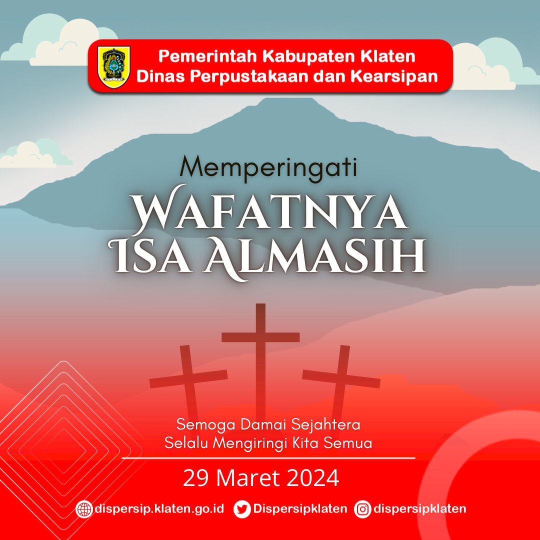 Selamat Memperingati Wafatnya Isa Almasih 2024 - Kabupaten Klaten