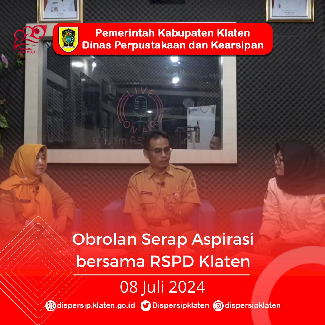 Obrolan Serap Aspirasi bersama RSPD Klaten - Kabupaten Klaten