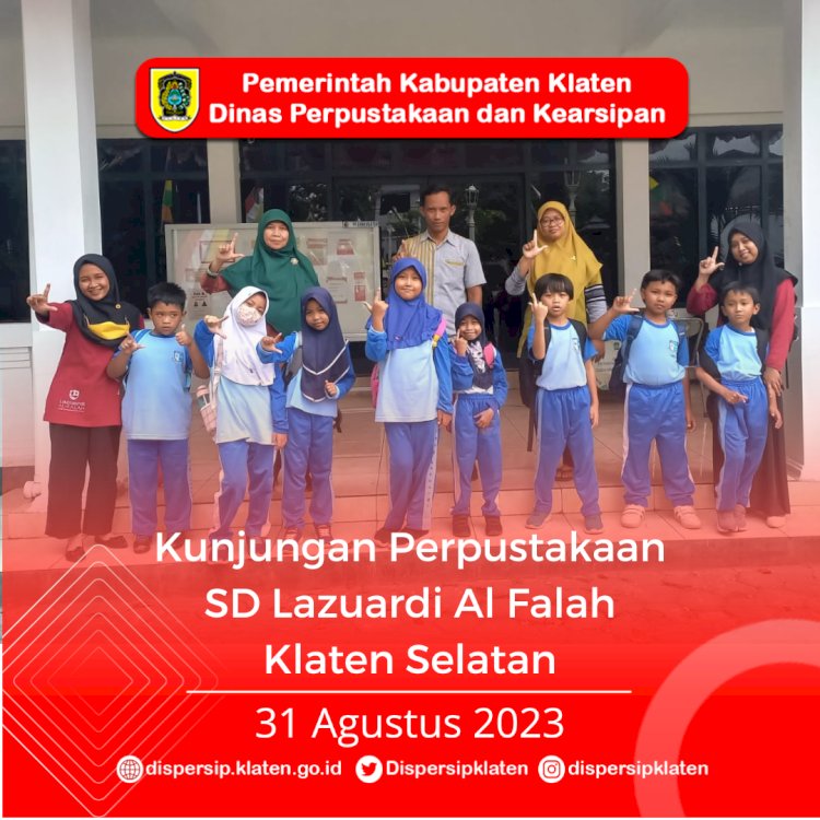 Kunjungan Perpustakaan SD Lazuardi Al Falah - Kabupaten Klaten Kunjungan Perpustakaan SD Lazuardi Al Falah - Kabupaten Klaten